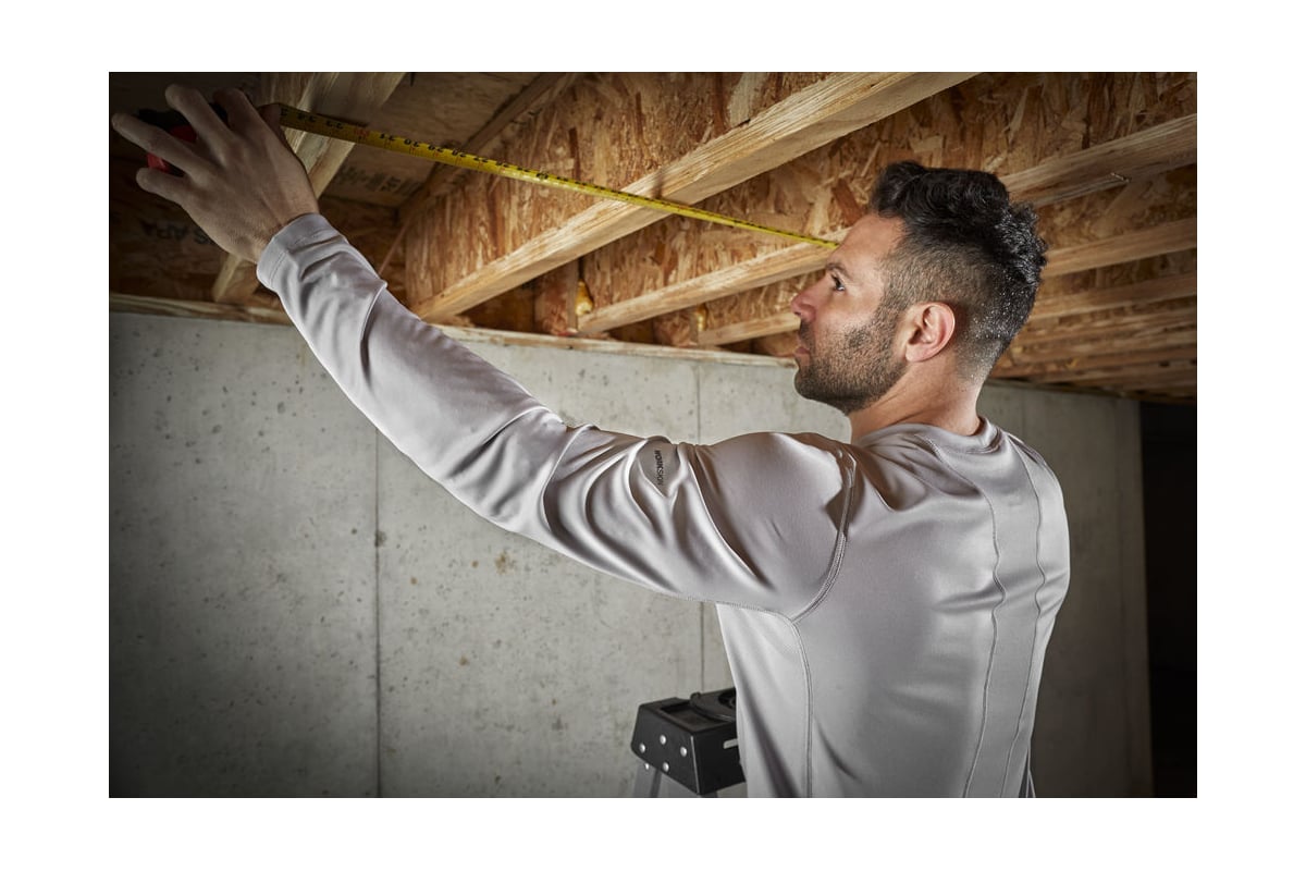 Лонгслив с длинными рукавами Milwaukee WWLSG-S серая 4933478188 ...