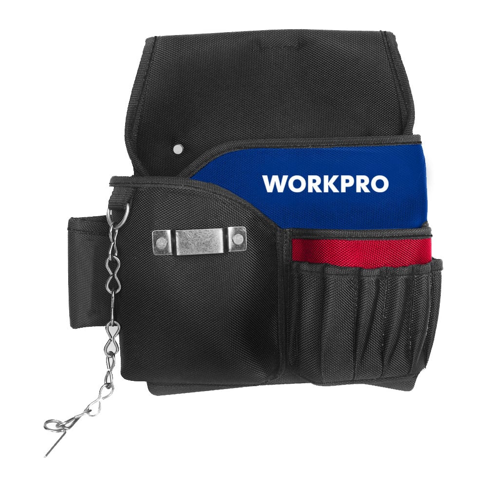 Поясная сумка электрика WORKPRO WP281015, 600D, 290x270мм WP281015 ...