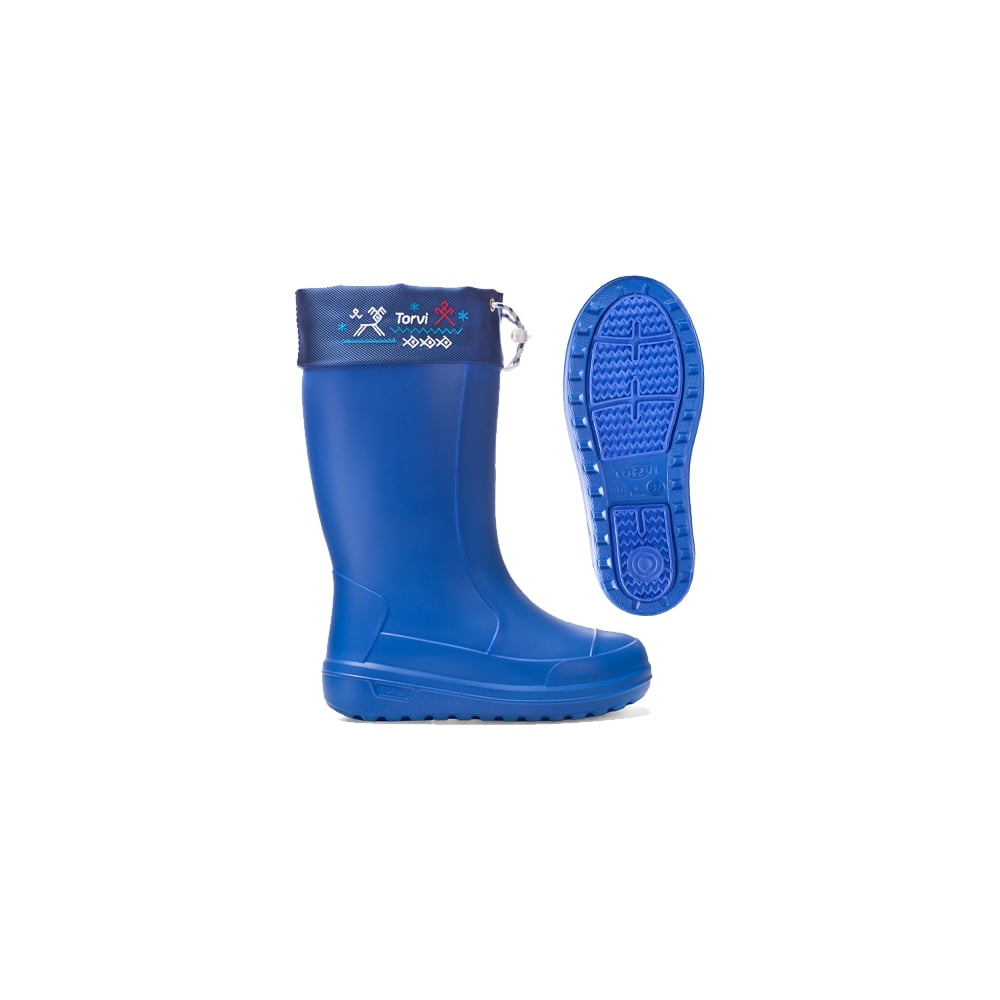 Женские сапоги с манжетой и меховым утеплителем TORVI ОНЕГА, синие, р.40-41 CBJ06T4040-41 ...
