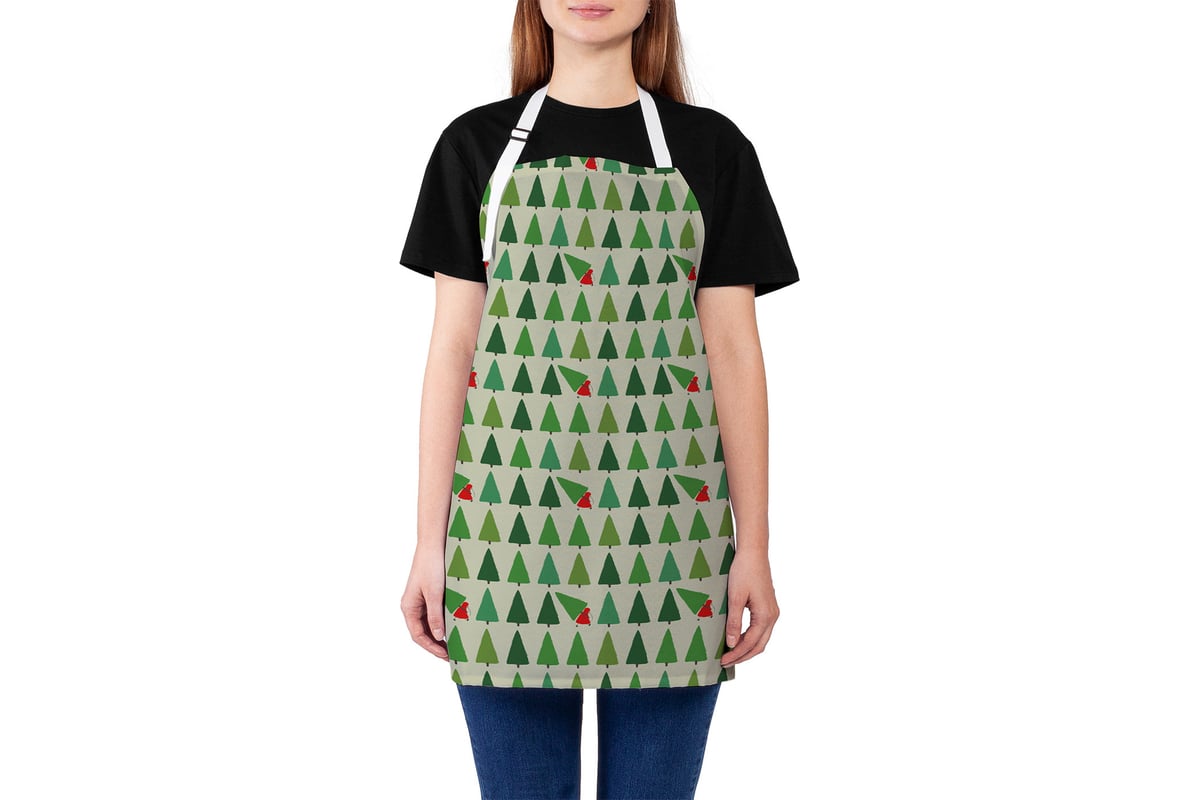 Кухонный фартук JOYARTY Украли ёлку, универсальный размер для женщин и мужчин ap_427867 ...