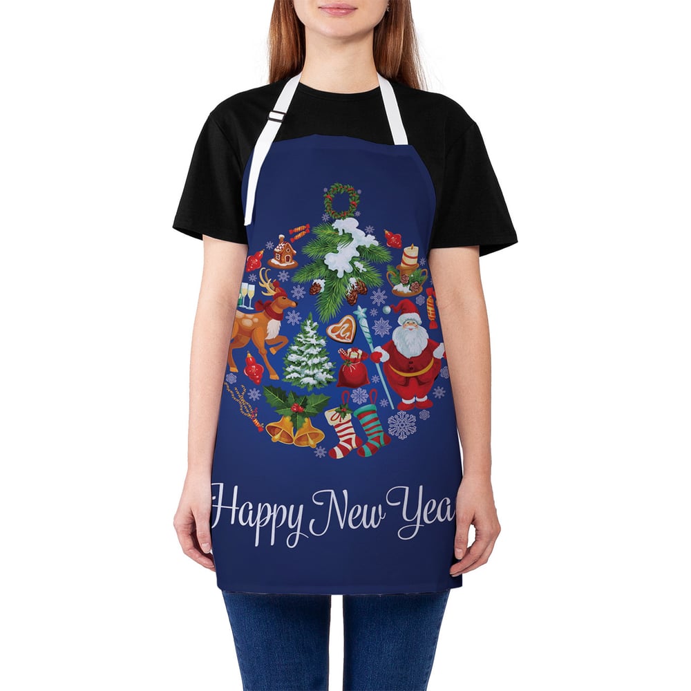 Кухонный фартук JOYARTY Новогодний шар, универсальный размер для женщин и мужчин ap_427862 ...