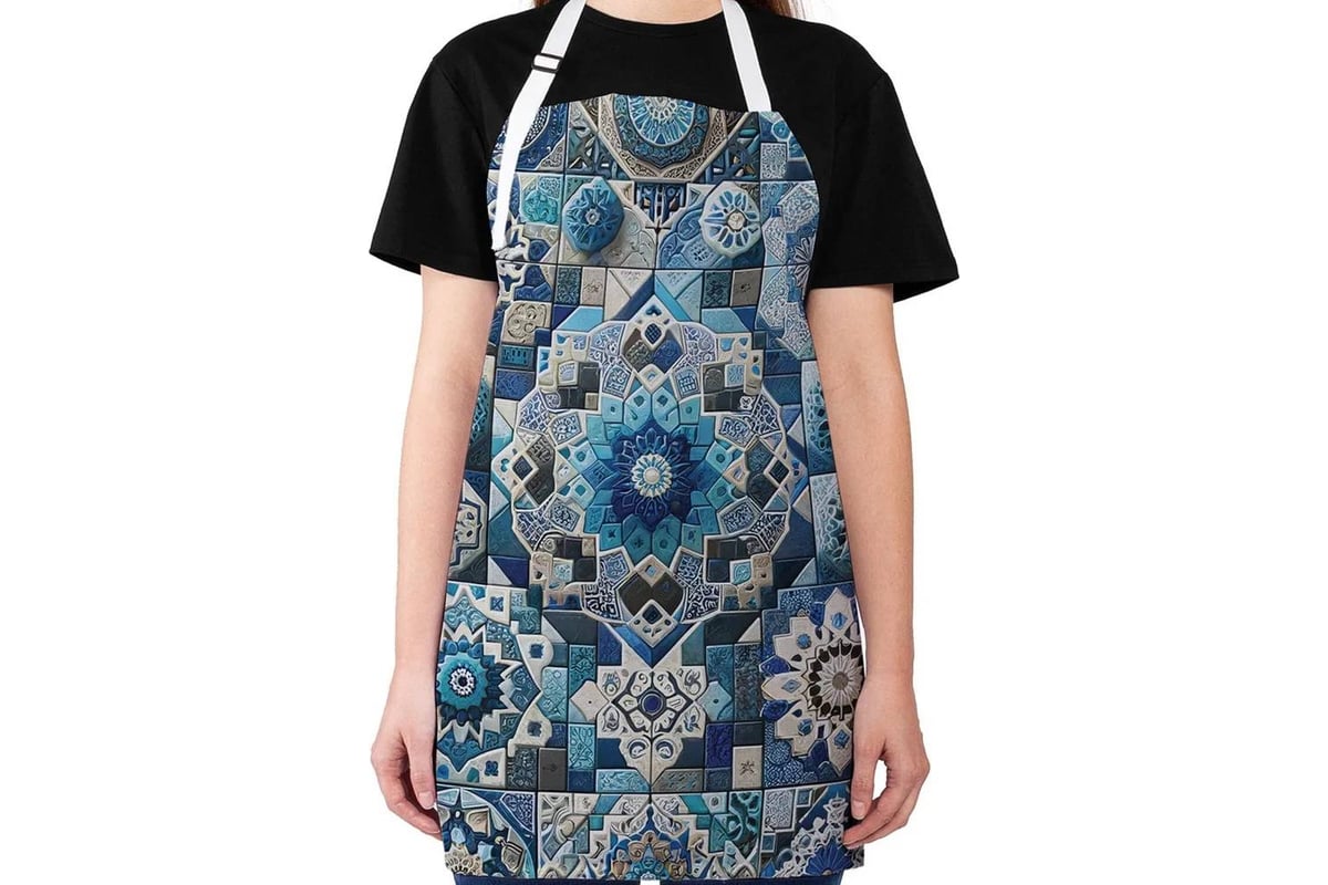 Фартук кухонный JoyArty "Турецкий печворк", универсальный размер для женщин и мужчин ap_sd1120 ...