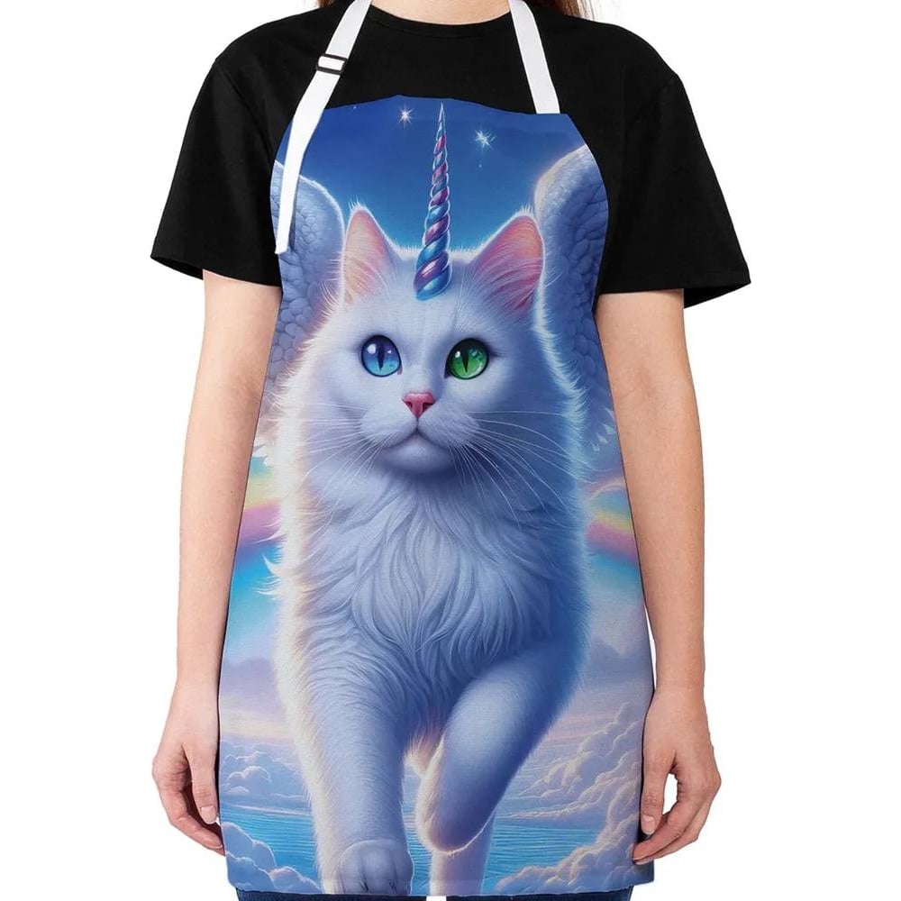 Фартук кухонный JoyArty "Мифический кот", универсальный размер для женщин и мужчин ap_429909 ...