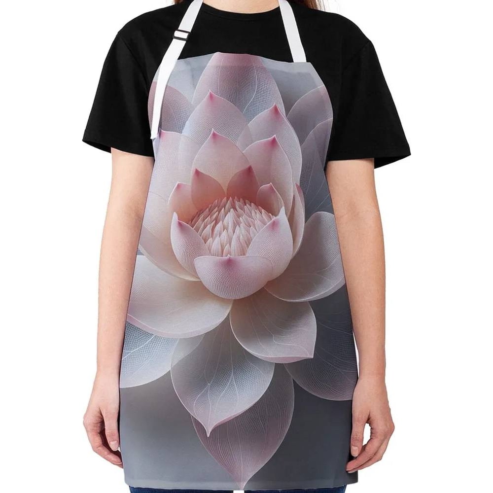 Фартук кухонный JoyArty "Лотос на мраморе", универсальный размер для женщин и мужчин ap_sd1145 ...