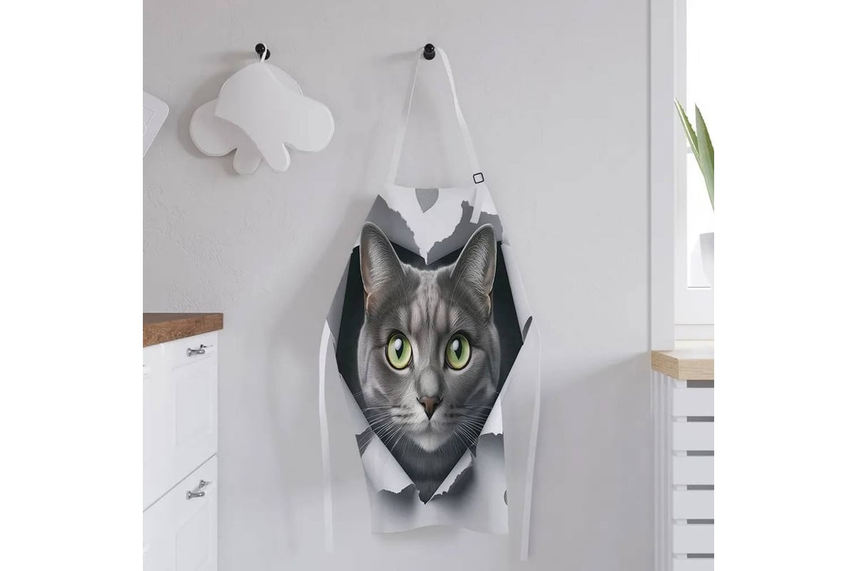 Фартук кухонный JoyArty "Котиковая любовь", универсальный размер для женщин и мужчин ap_sd1087 ...