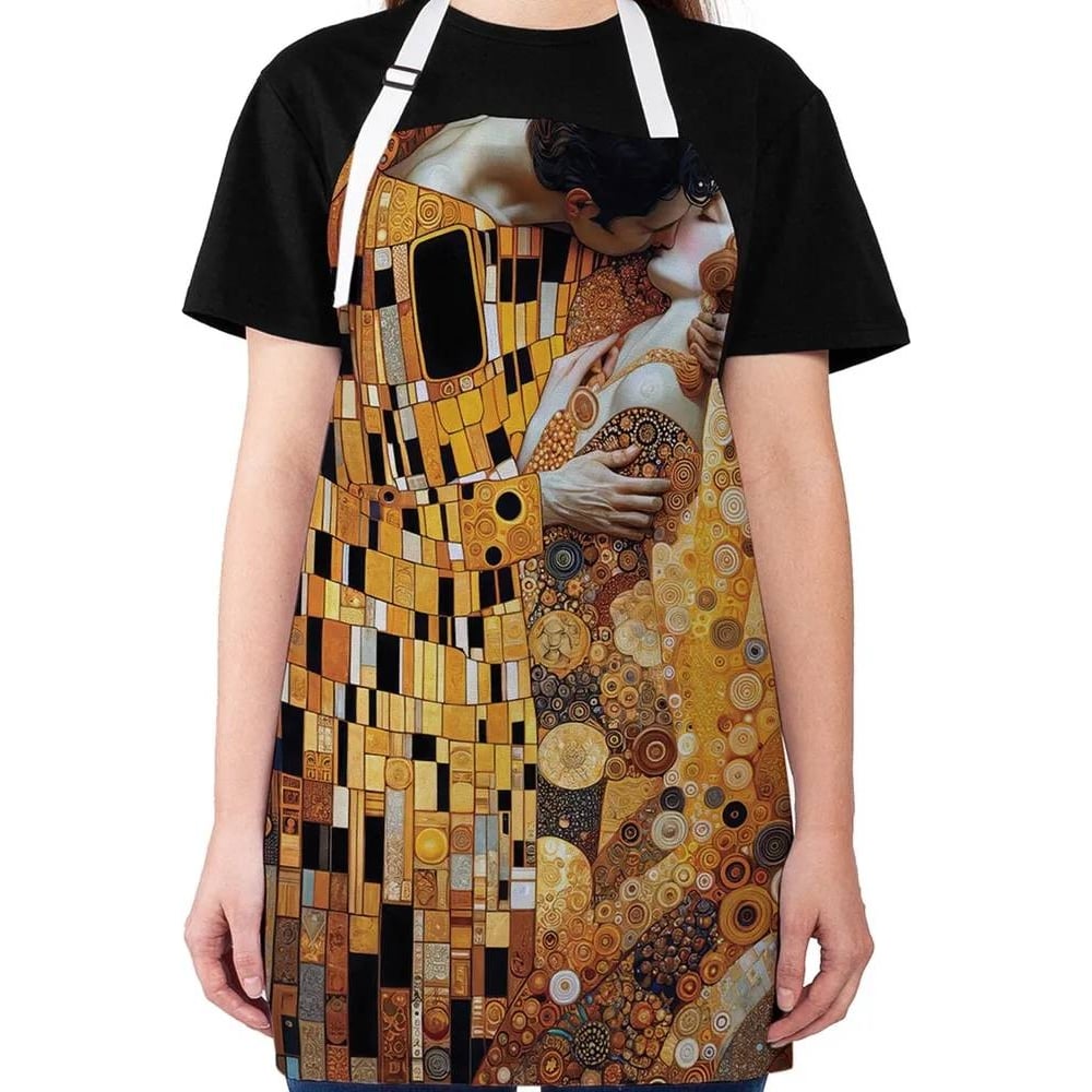 Фартук кухонный JoyArty "Поцелуй", универсальный размер для женщин и мужчин ap_sd1147 - выгодная ...