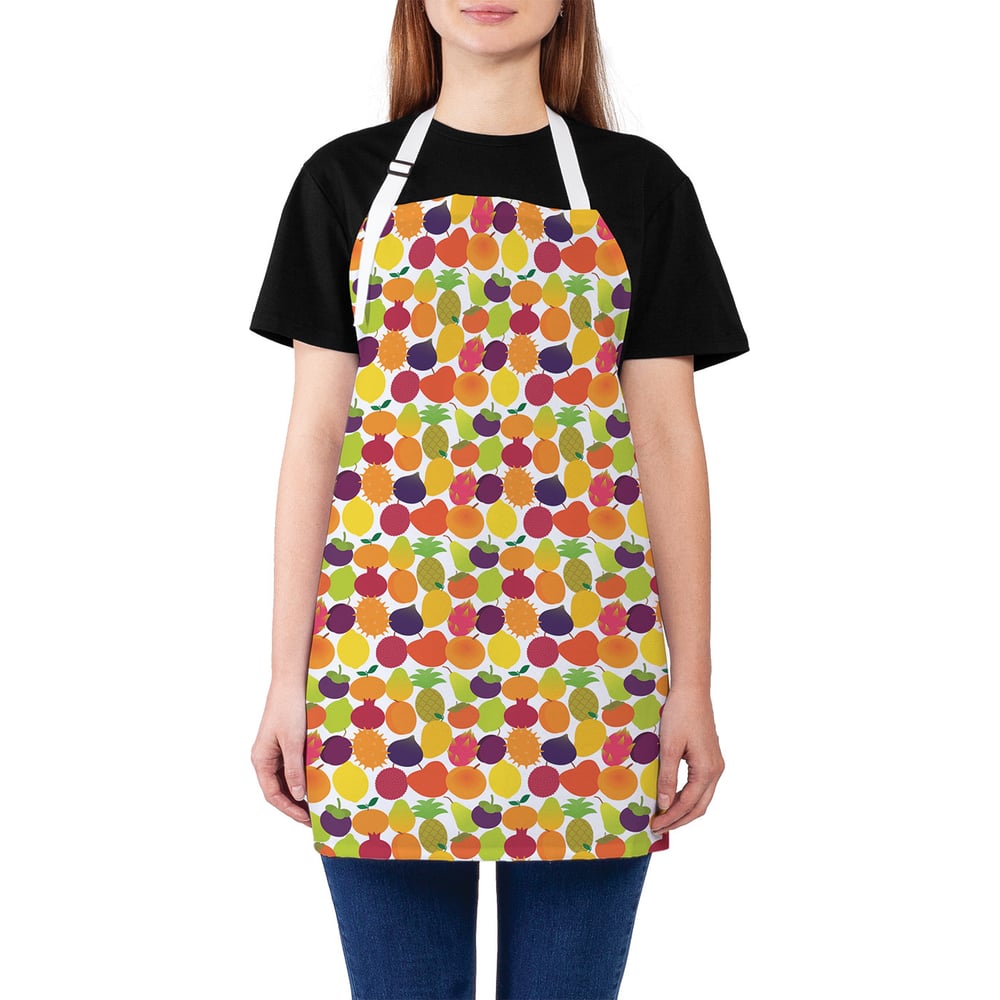 Фартук кухонный JOYARTY "Фруктовый сбор", универсальный размер для женщин и мужчин ap_71738 ...