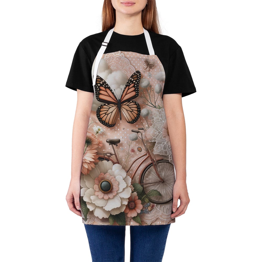 Фартук кухонный JOYARTY "Кружевная картина", универсальный размер для женщин и мужчин ap_429859 ...