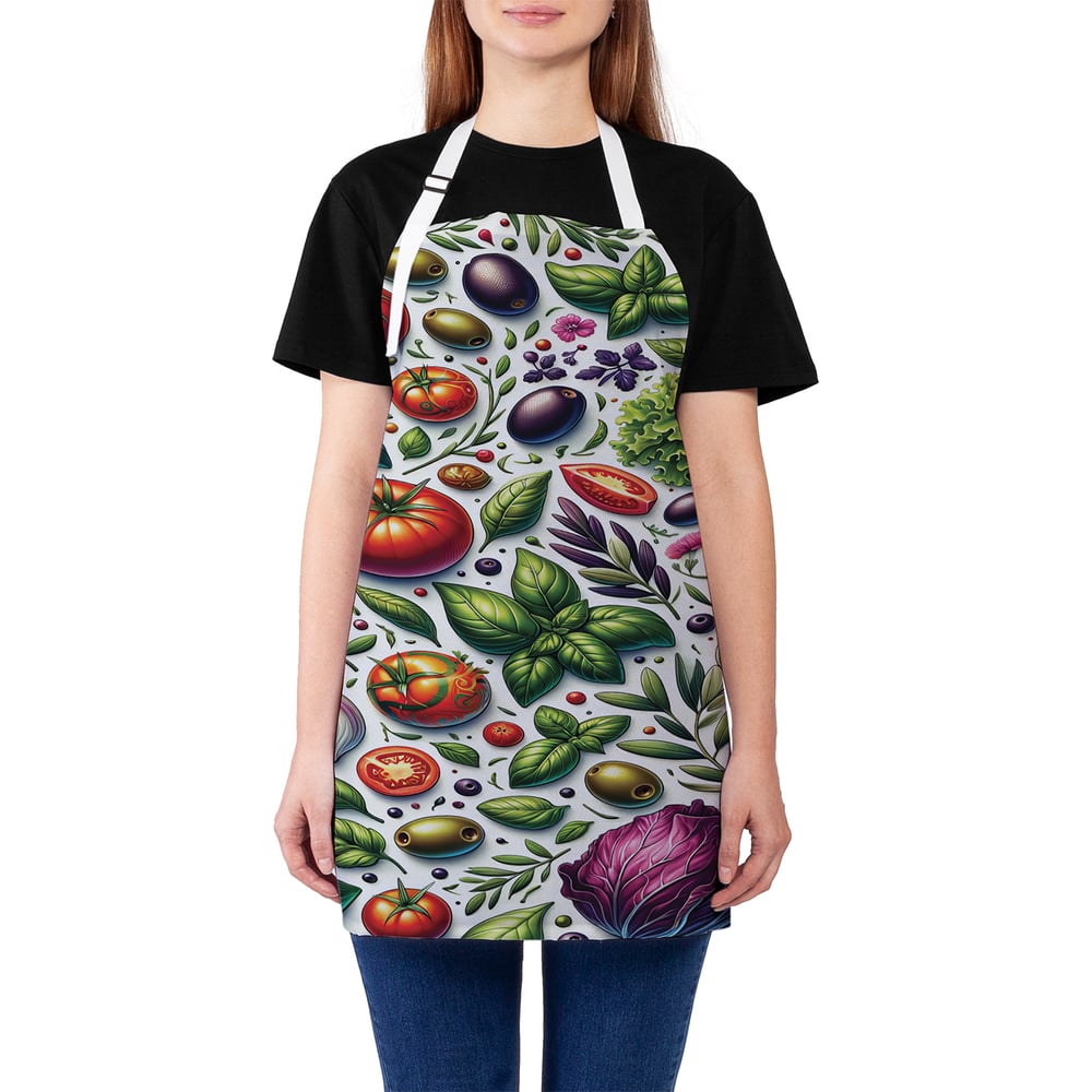 Фартук кухонный JoyArty Дачные овощи, универсальный размер, для женщин и мужчин, ap_sd3414 ...