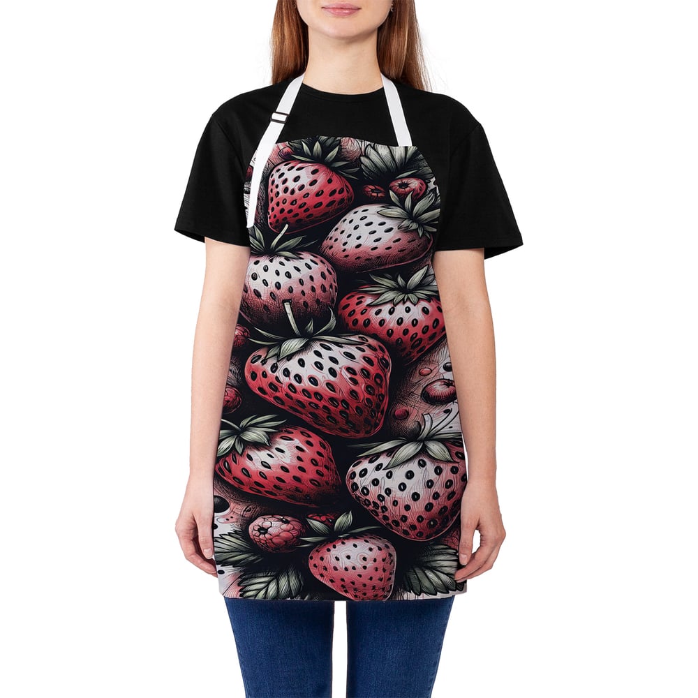 Фартук кухонный JoyArty Клубника, универсальный размер, для женщин и мужчин, ap_sd3444 ...