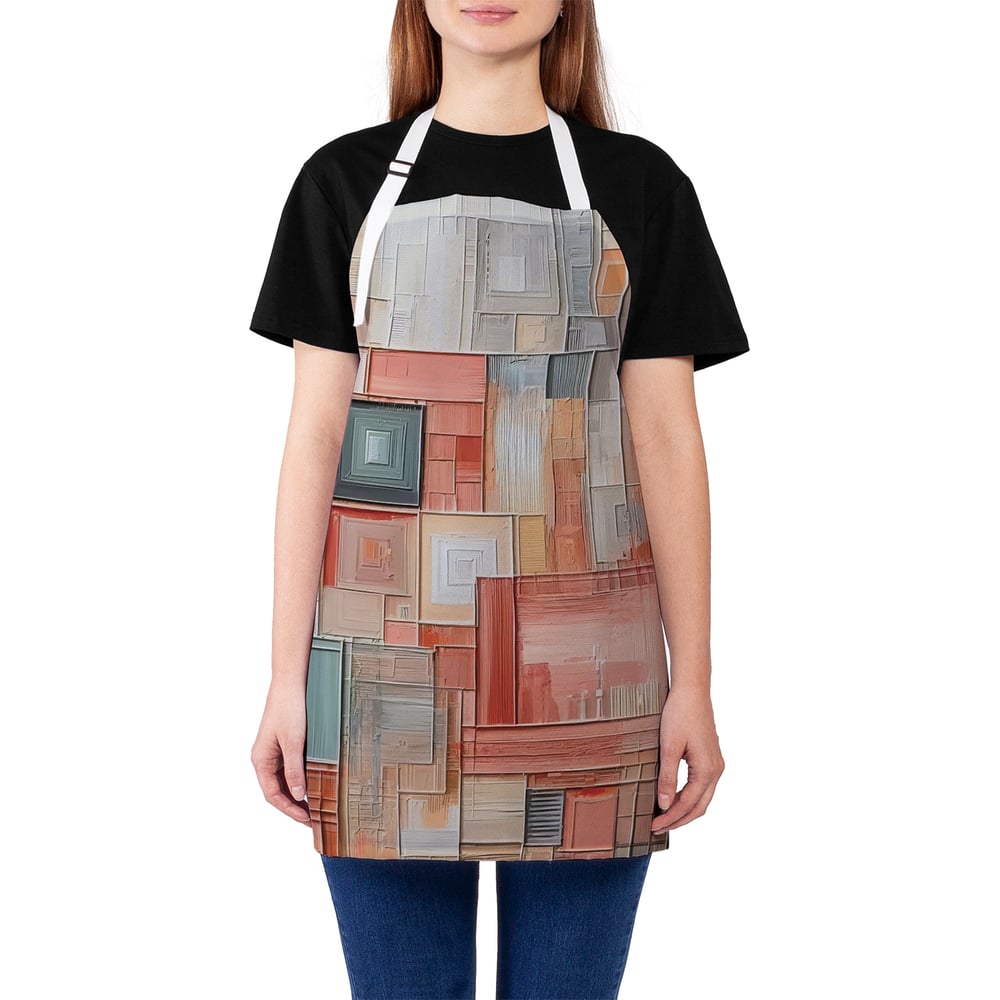 Фартук кухонный JoyArty Ровные мазки, универсальный размер, для женщин и мужчин, ap_sd3510 ...