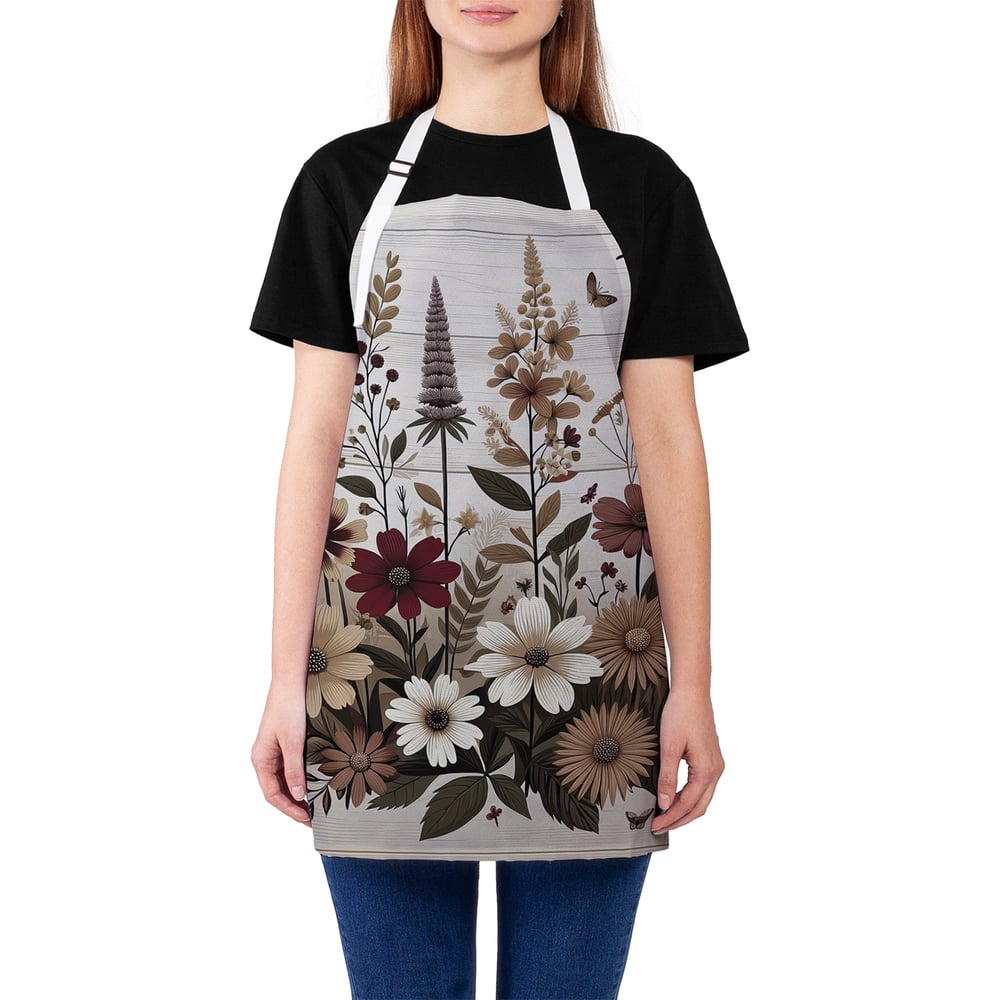 Фартук кухонный JoyArty Бабочки на лугу, универсальный размер, для женщин и мужчин, ap_sd3574 ...