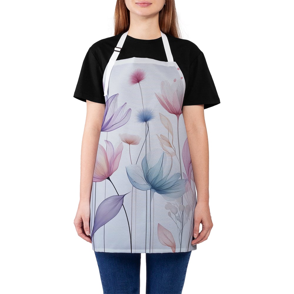Фартук кухонный JoyArty Легкие цветы, универсальный размер, для женщин и мужчин, ap_sd3504 ...