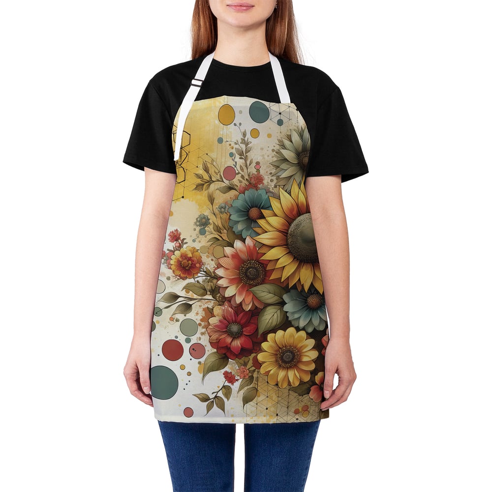 Фартук кухонный JoyArty Волшебные цветы, универсальный размер, для женщин и мужчин, ap_sd3563 ...
