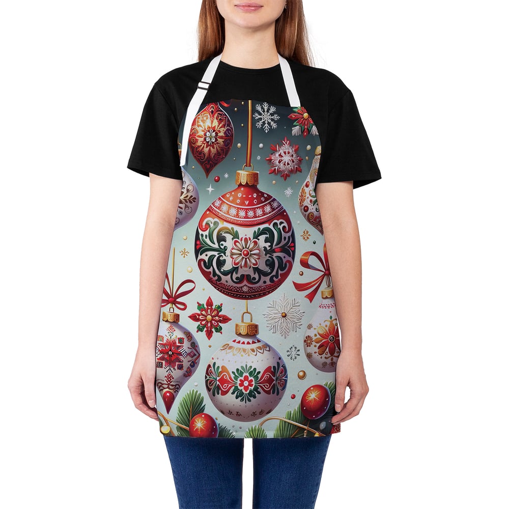 Фартук кухонный JoyArty Расписные шары, универсальный размер, для женщин и мужчин, серия Новый ...