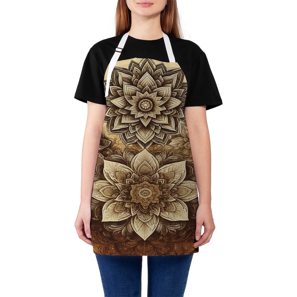 Фартук кухонный JoyArty Волшебный лотос, универсальный размер, для женщин и мужчин, ap_sd3450 ...