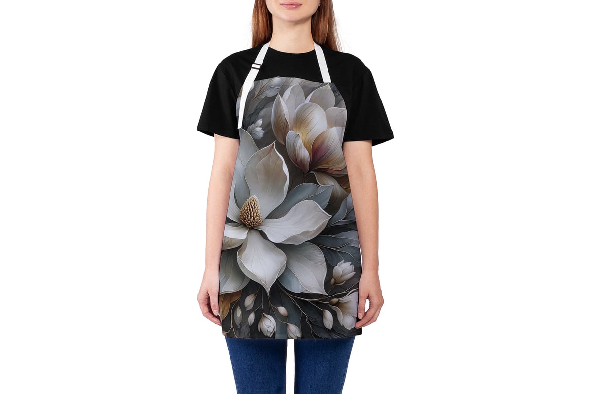Фартук кухонный JoyArty Нежность цветов, универсальный размер, для женщин и мужчин, ap_sd3490 ...