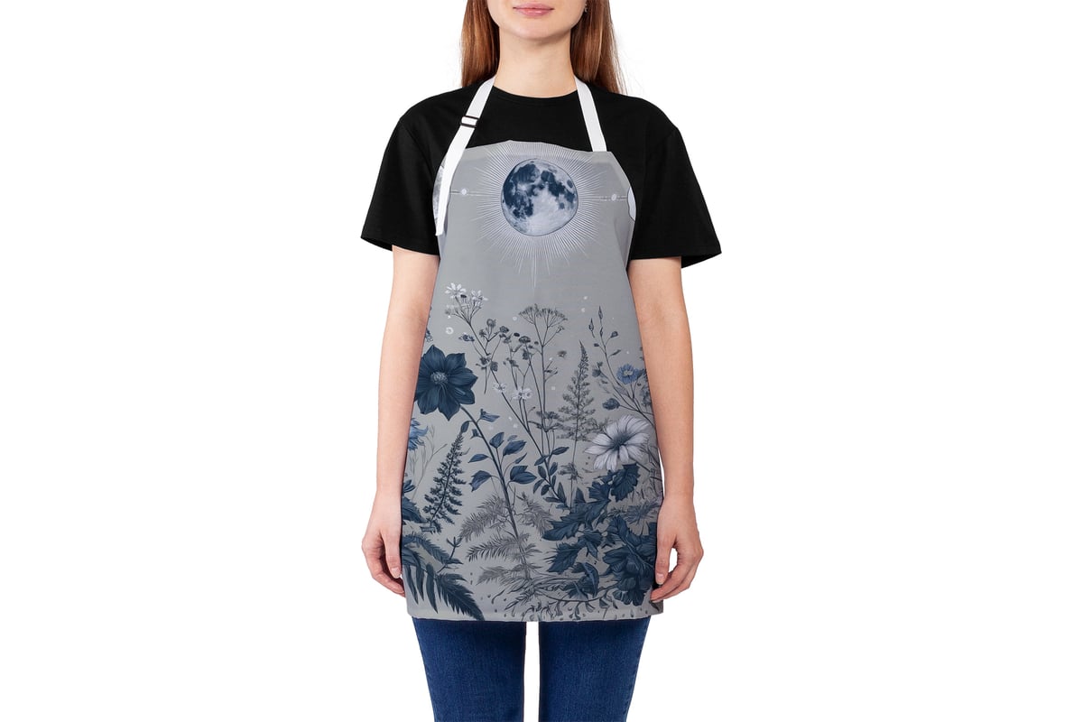 Фартук кухонный JoyArty Фазы луны, универсальный размер, для женщин и мужчин, ap_sd3528 ...