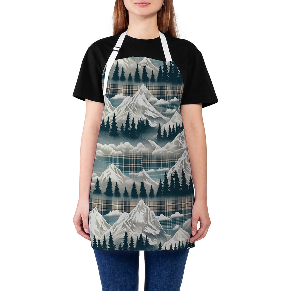 Фартук кухонный JoyArty Коллаж гор, универсальный размер, для женщин и мужчин, ap_sd3939 ...