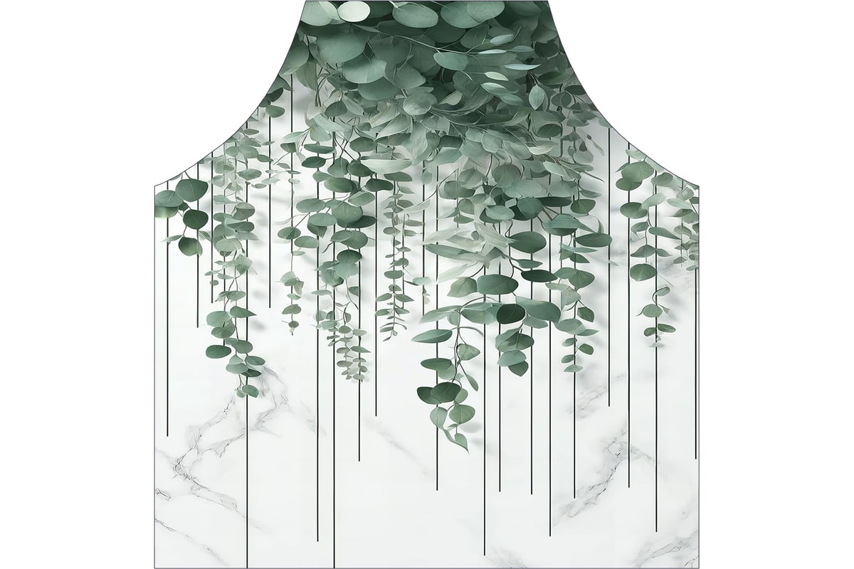 Фартук кухонный JoyArty Мраморный эвкалипт, универсальный размер, для женщин и мужчин, ap_sd3418 ...