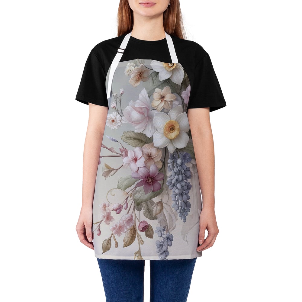 Фартук кухонный JoyArty Украшение цветами, универсальный размер, для женщин и мужчин, ap_sd3474 ...