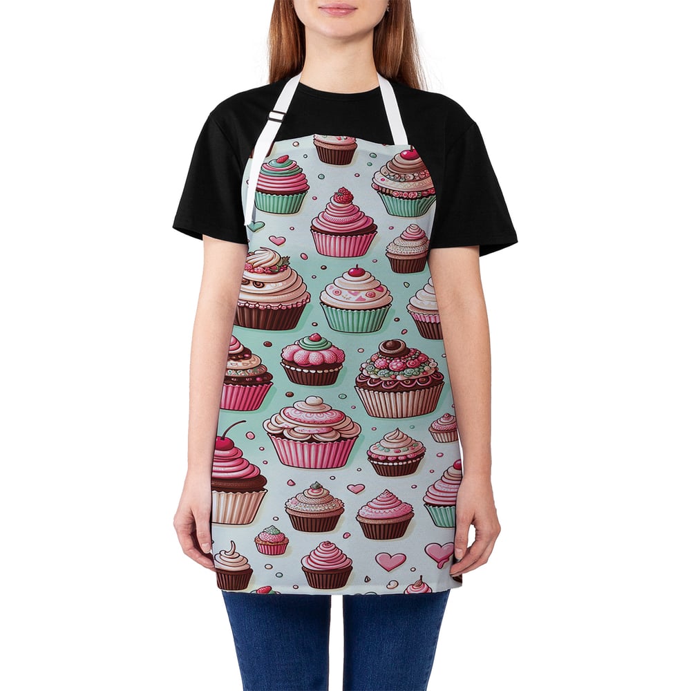 Фартук кухонный JoyArty Пирожные, универсальный размер, для женщин и мужчин, ap_sd3430 ...