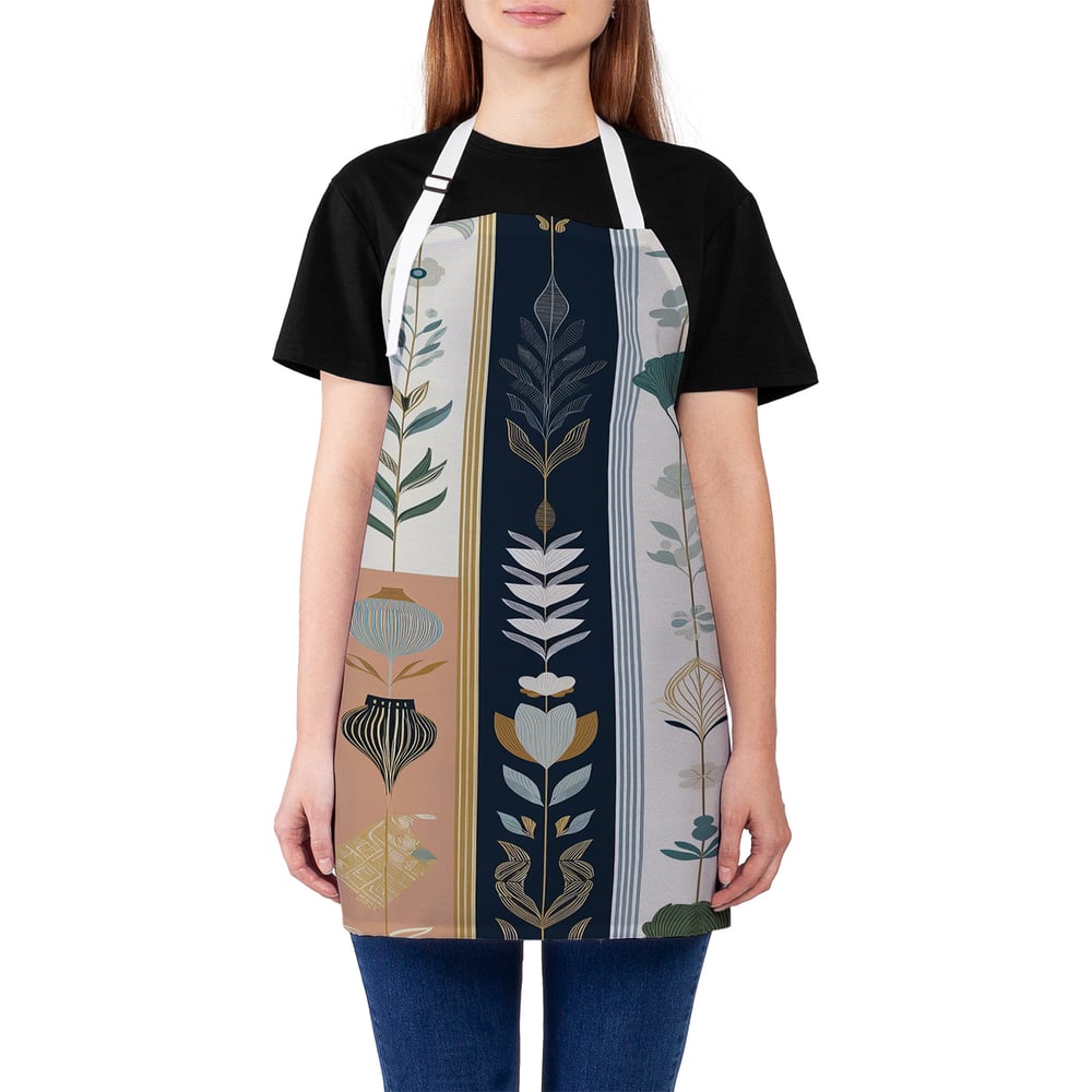 Фартук кухонный JoyArty Цветочные обои, универсальный размер, для женщин и мужчин, ap_sd3410 ...