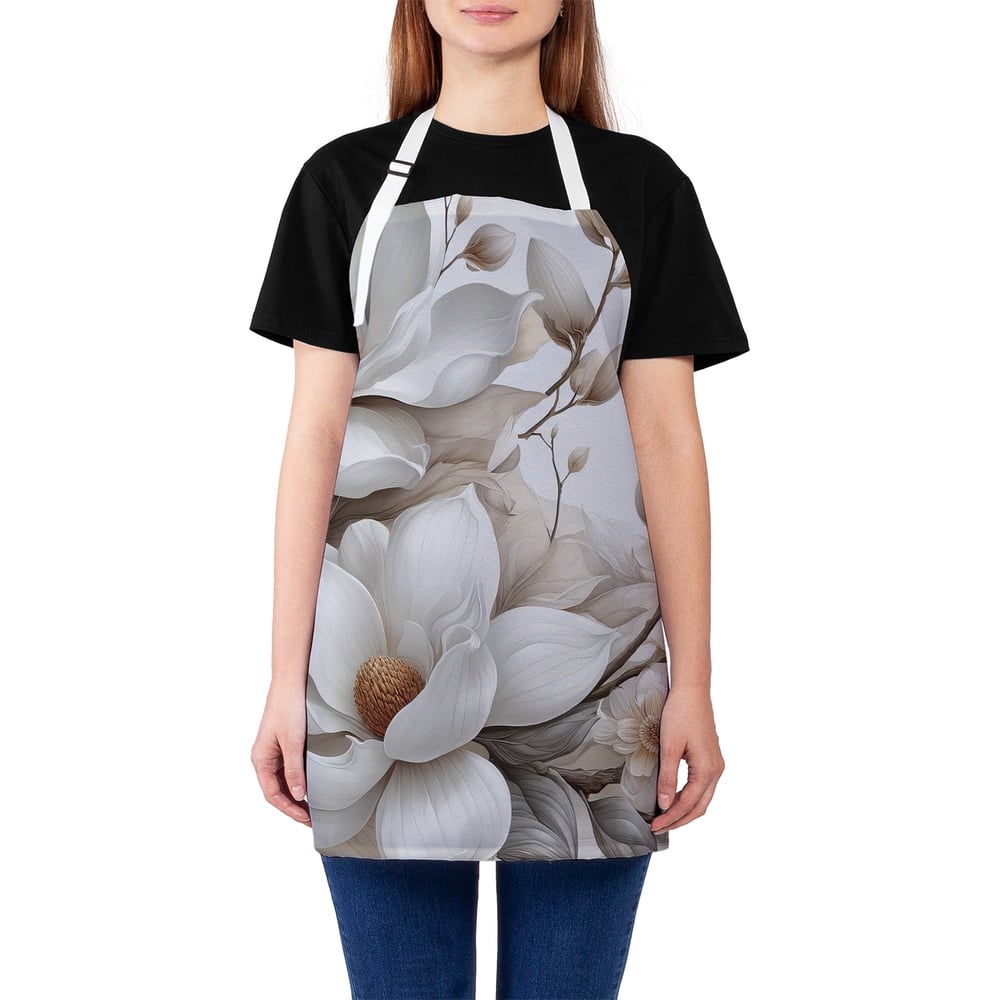 Фартук кухонный JoyArty Магнолия, универсальный размер, для женщин и мужчин, ap_sd3462 ...