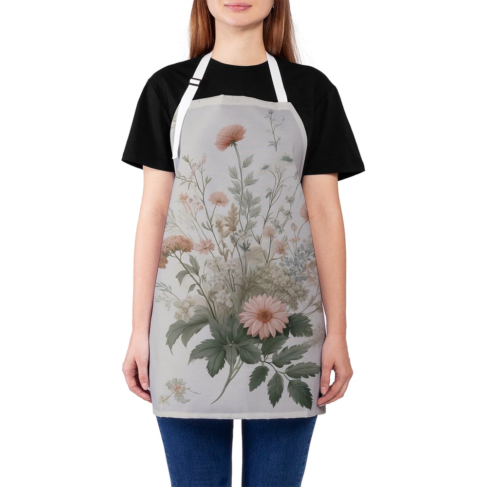 Фартук кухонный JoyArty Цветочки нежные, универсальный размер, для женщин и мужчин, ap_sd3551 ...