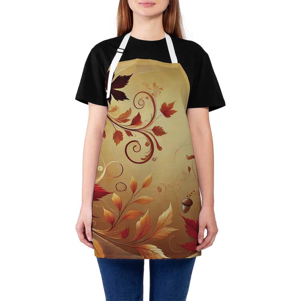 Фартук кухонный JoyArty Листья на ветру, универсальный размер, для женщин и мужчин, ap_sd4008 ...