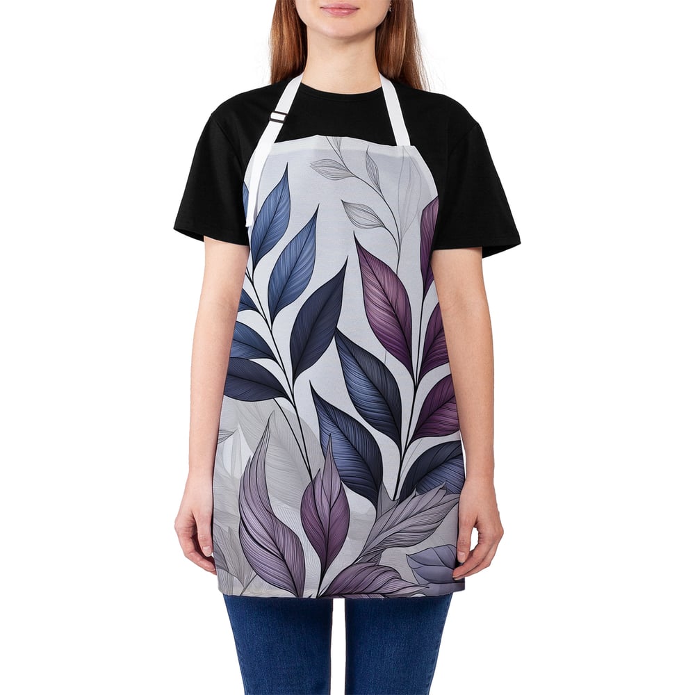 Фартук кухонный JoyArty Листья бледные, универсальный размер, для женщин и мужчин, ap_sd3505 ...