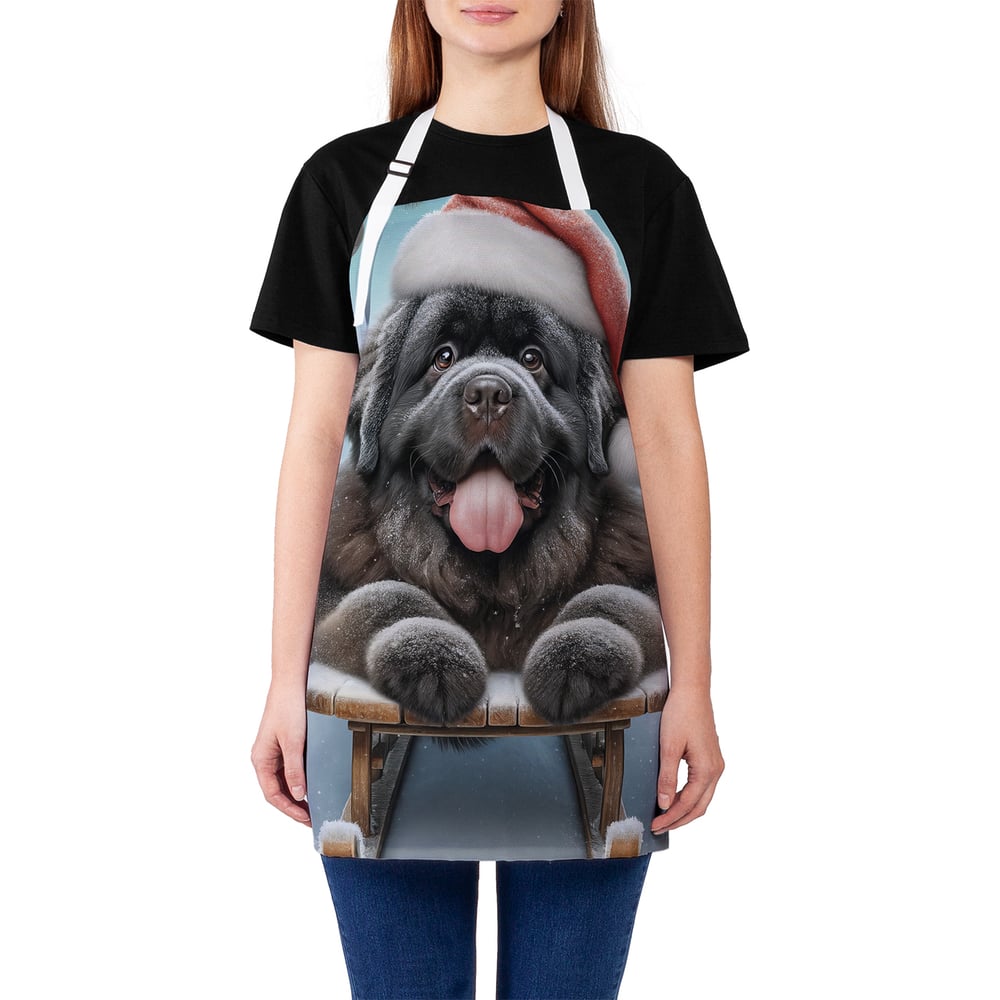 Фартук кухонный JoyArty Пес на санках, универсальный размер, для женщин и мужчин, серия Новый ...