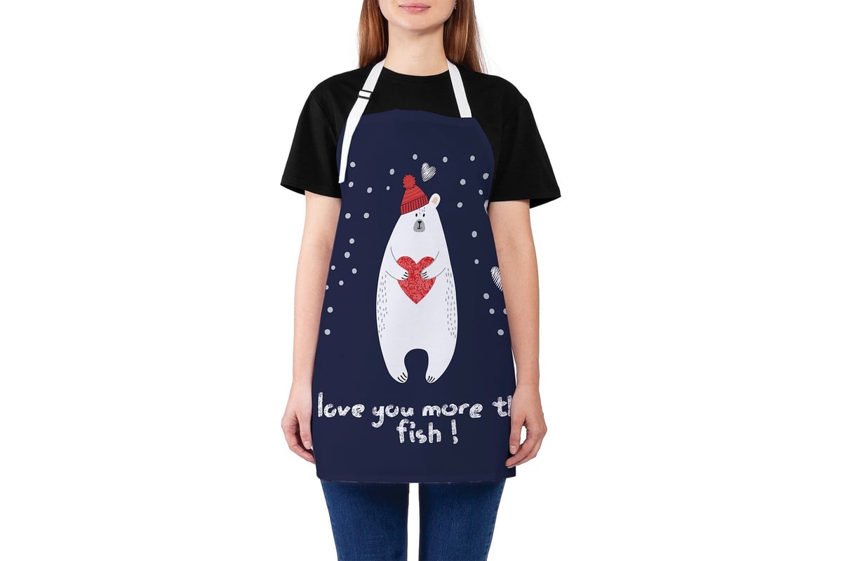 Кухонный фартук JOYARTY Романтик Михалыч, универсальный размер для женщин и мужчин ap_91997 ...