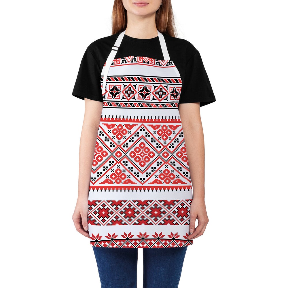 Кухонный фартук JOYARTY Народная самобытность, универсальный размер для женщин и мужчин ap_36549 ...