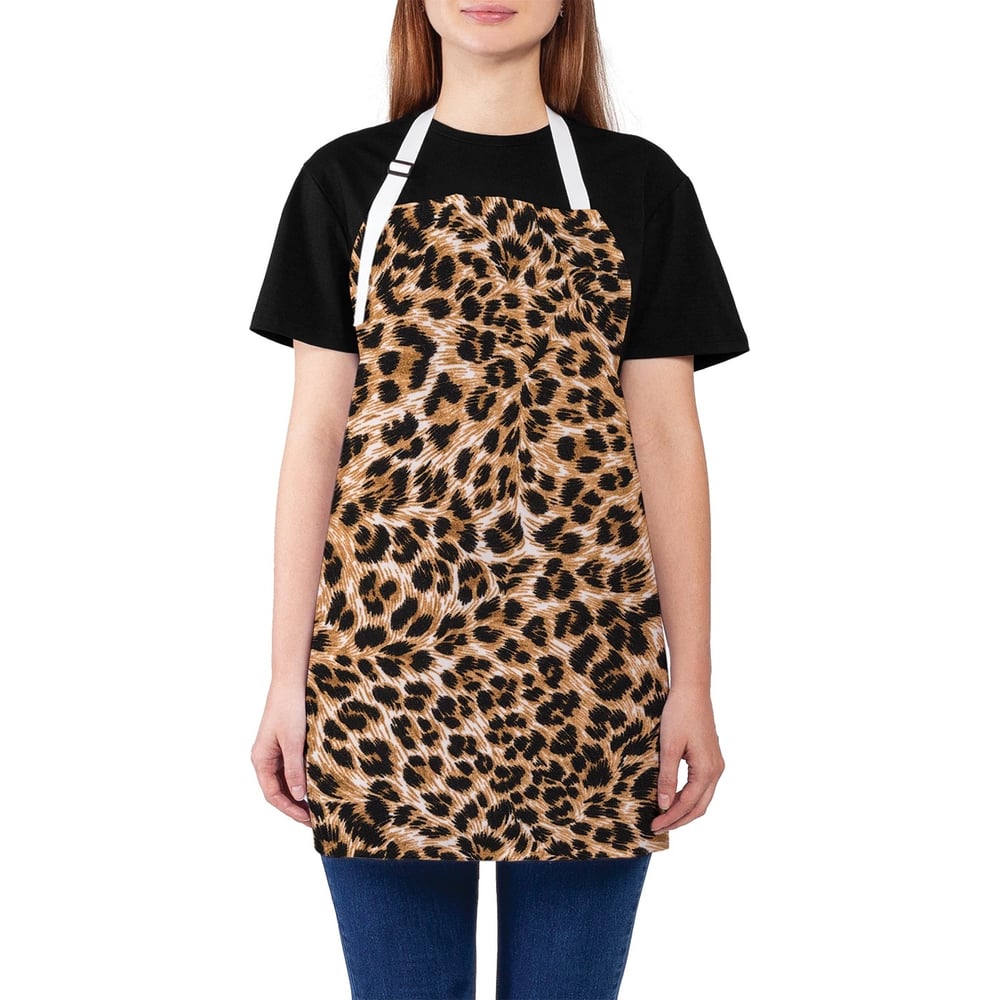 Кухонный фартук JOYARTY Расцветка леопарда, универсальный размер для женщин и мужчин ap_209440 ...