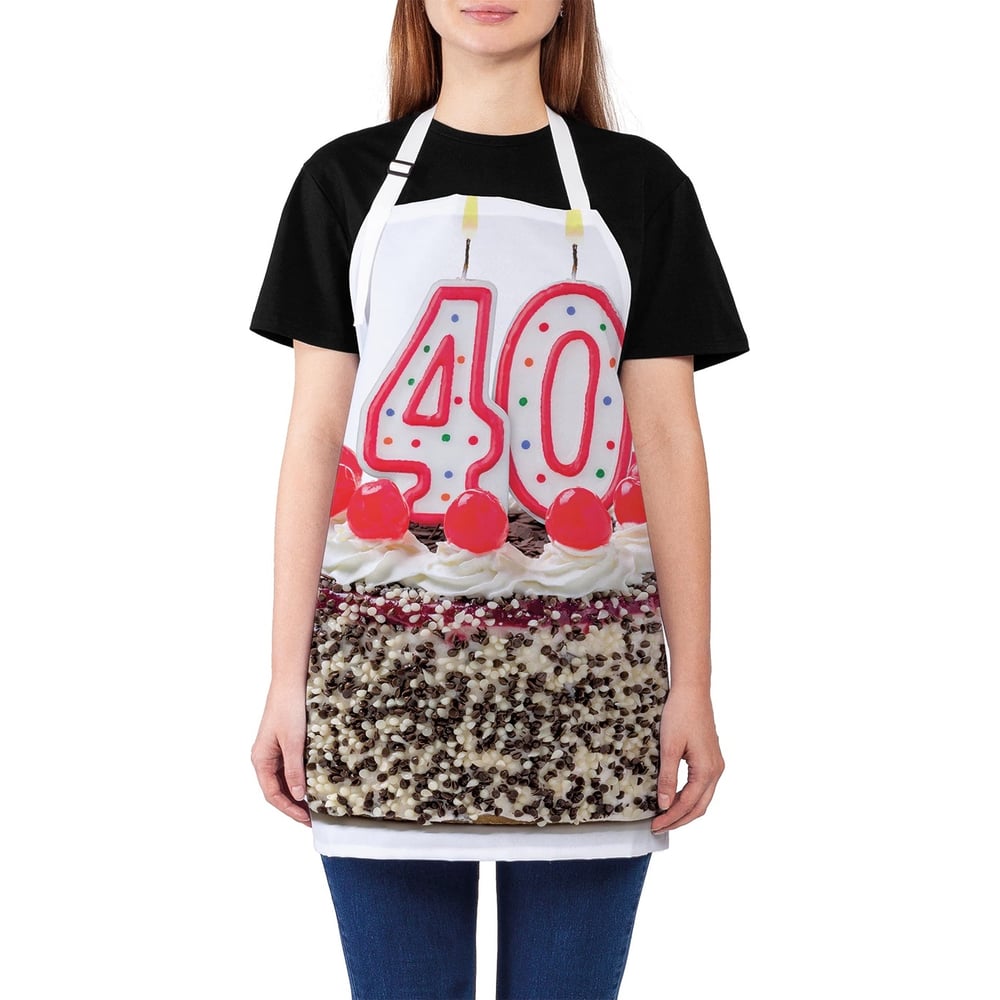 Кухонный фартук JOYARTY Рубиновая свадьба, универсальный размер для женщин и мужчин ap_33148 ...