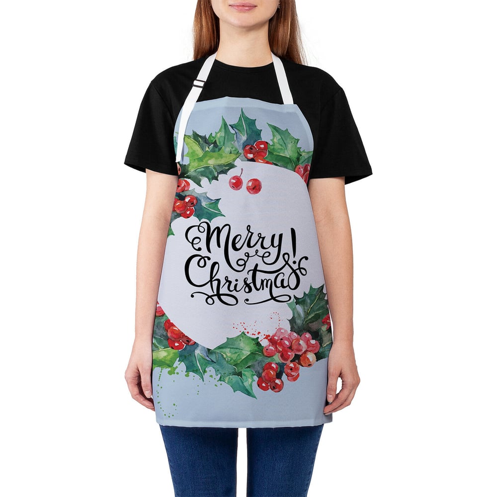 Кухонный фартук JOYARTY Омела на рождество, универсальный размер для женщин и мужчин ap_380826 ...