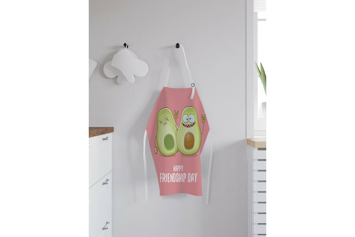 Кухонный фартук JOYARTY Половинки авокадо, универсальный размер для женщин и мужчин ap_91964 ...