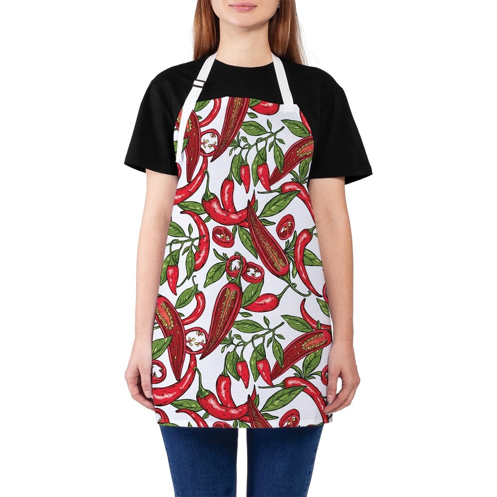 Кухонный фартук JOYARTY Острый перчик, универсальный размер для женщин и мужчин ap_378384 ...