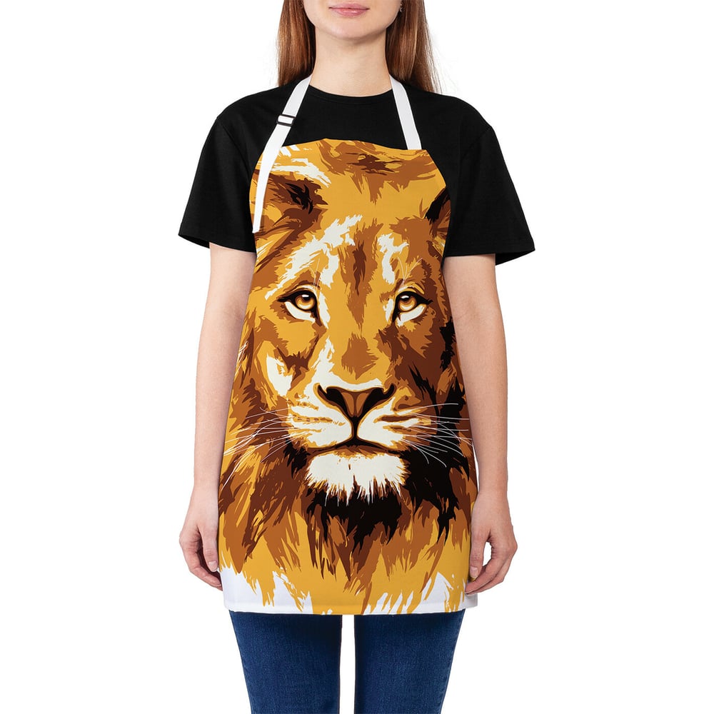 Кухонный фартук JOYARTY Царь зверей, универсальный размер для женщин и мужчин ap_14691 ...