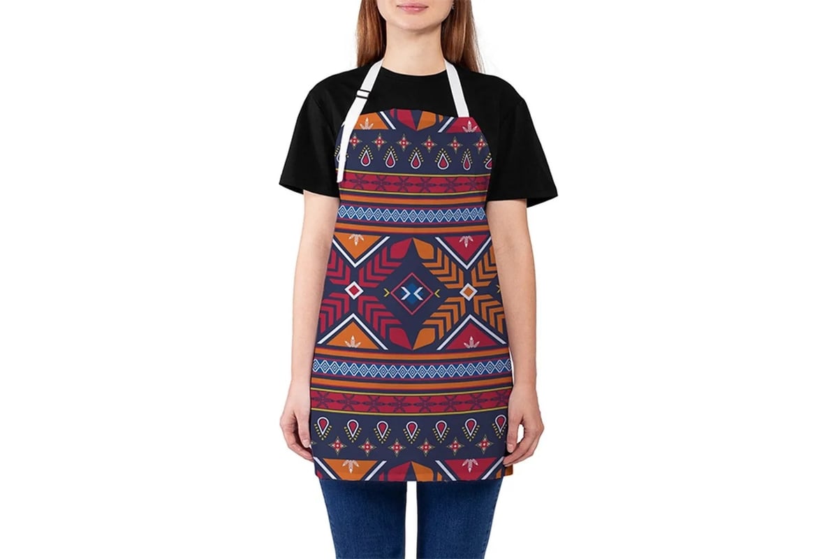 Кухонный фартук JOYARTY Этнические ромбы и полосы, универсальный размер для женщин и мужчин ap ...