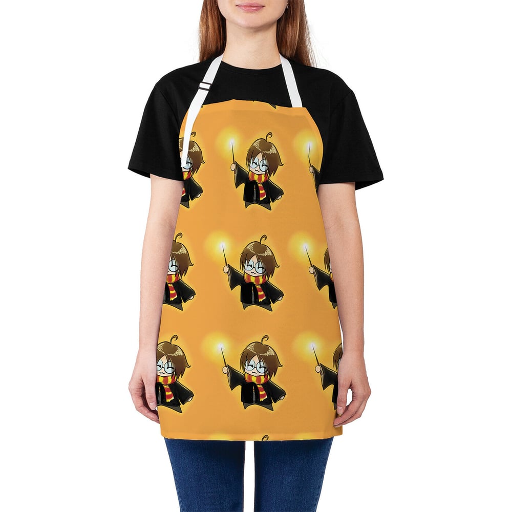 Кухонный фартук JOYARTY Чародей с волшебной палочкой, универсальный размер для женщин и мужчин ...