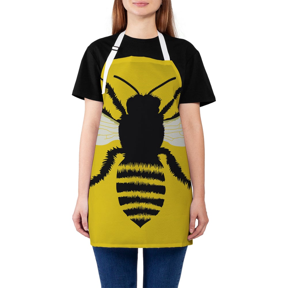 Кухонный фартук JOYARTY Силуэт пчелы, универсальный размер для женщин и мужчин ap_52842 ...