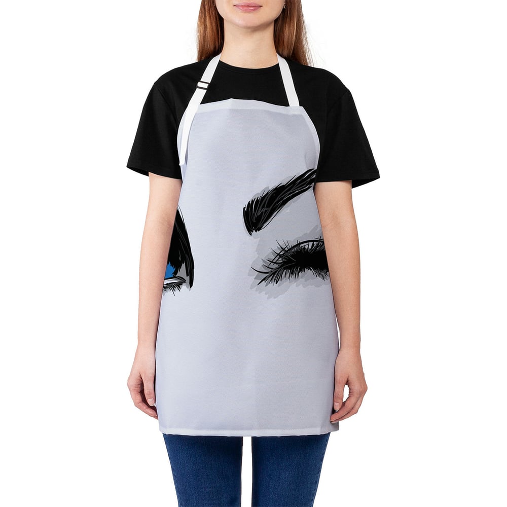 Кухонный фартук JOYARTY Она подмигивает, универсальный размер для женщин и мужчин ap_55038 ...