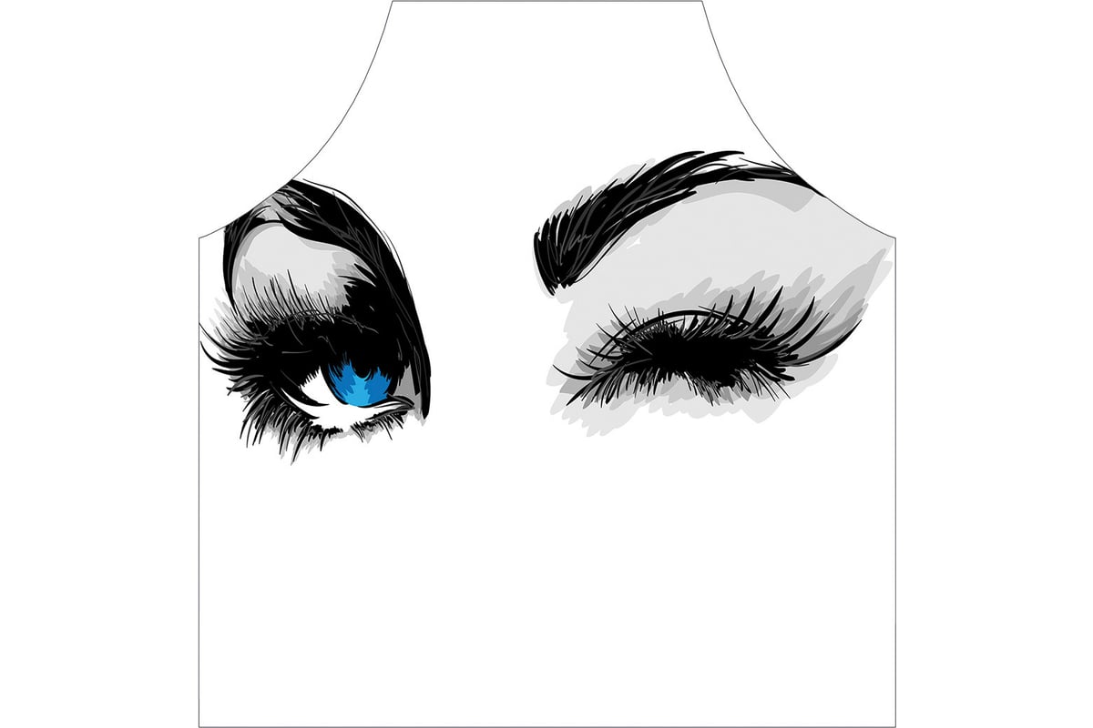 Кухонный фартук JOYARTY Она подмигивает, универсальный размер для женщин и мужчин ap_55038 ...