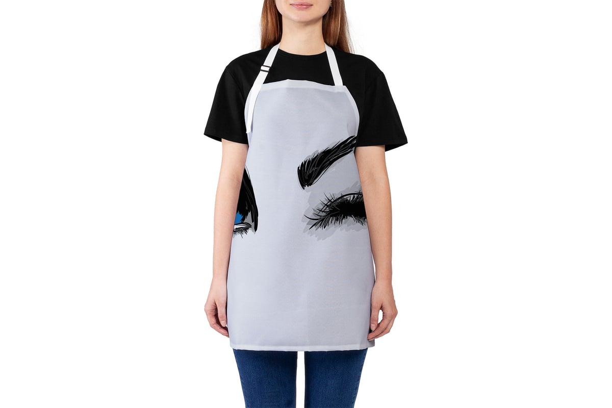 Кухонный фартук JOYARTY Она подмигивает, универсальный размер для женщин и мужчин ap_55038 ...