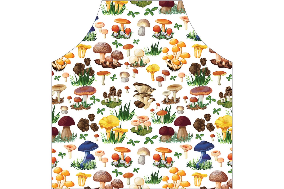 Кухонный фартук JOYARTY Грибной сад, универсальный размер для женщин и мужчин ap_15988 ...