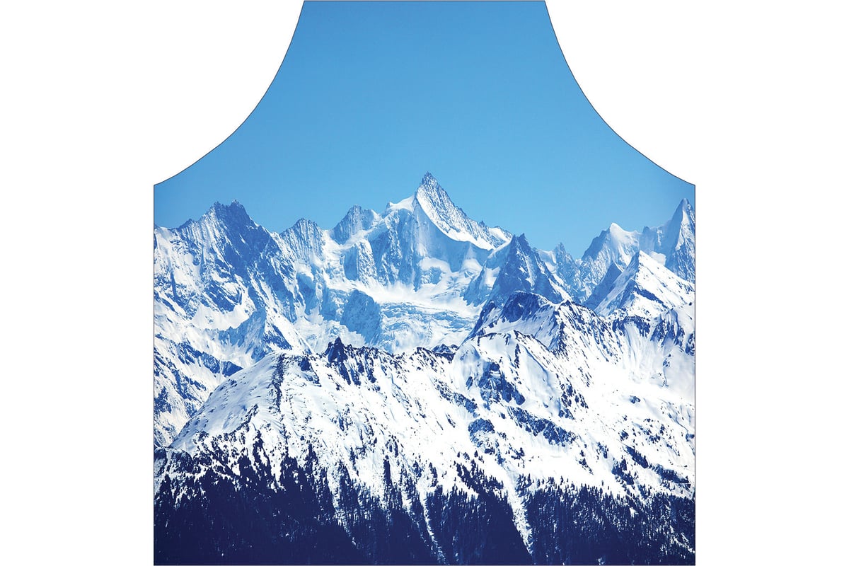 Кухонный фартук JOYARTY Зимние скалы, универсальный размер для женщин и мужчин ap_15287 ...