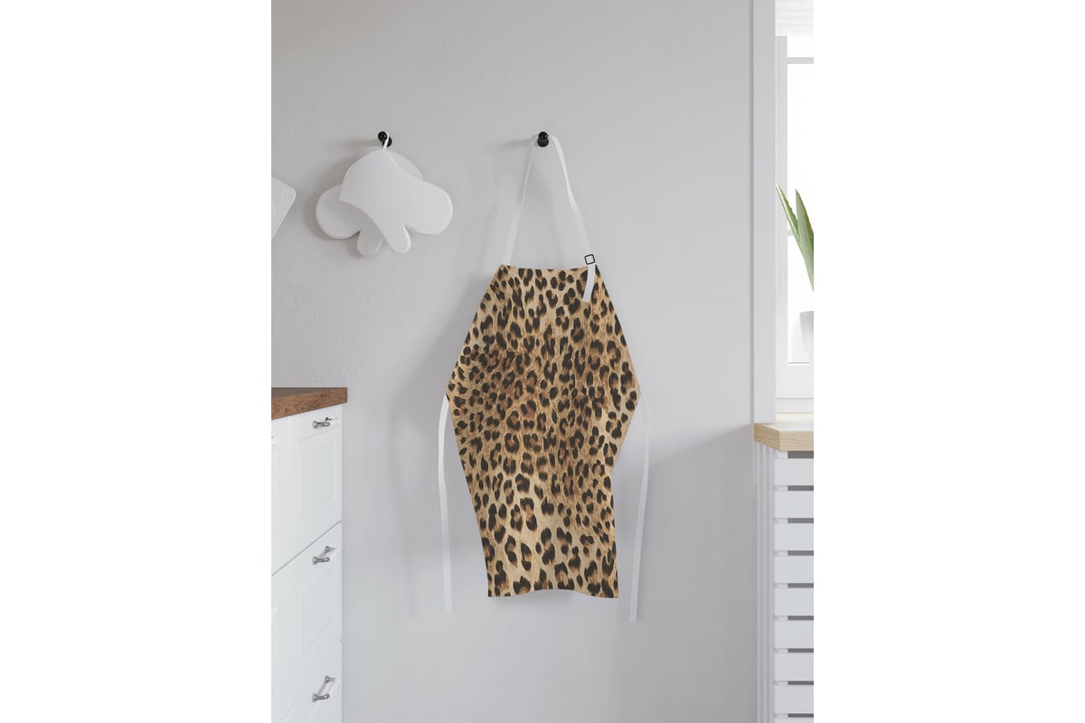 Кухонный фартук JOYARTY Леопардовое окружение, универсальный размер для женщин и мужчин ap_3750 ...