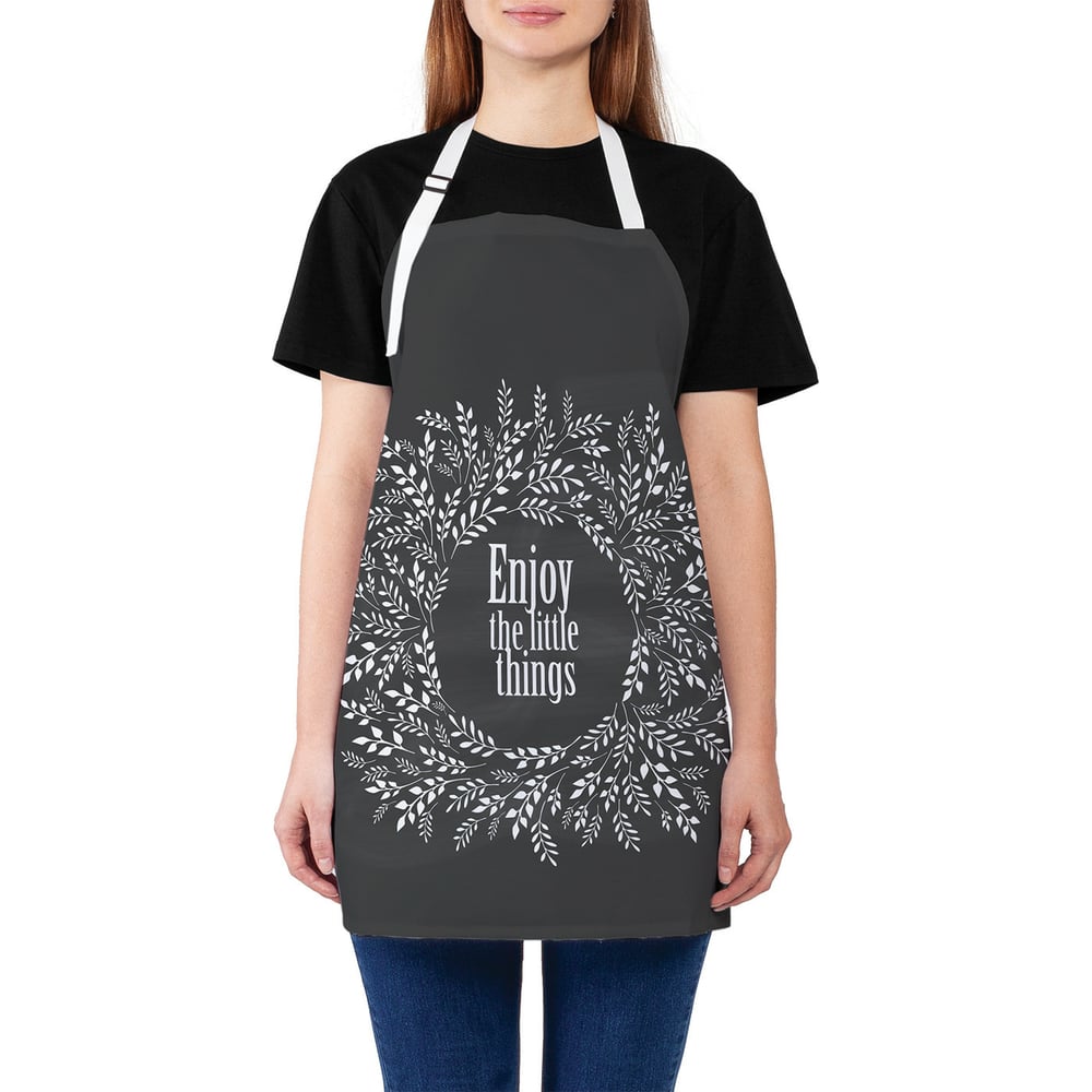 Кухонный фартук JOYARTY Счастье в мелочах, универсальный размер для женщин и мужчин ap_67466 ...